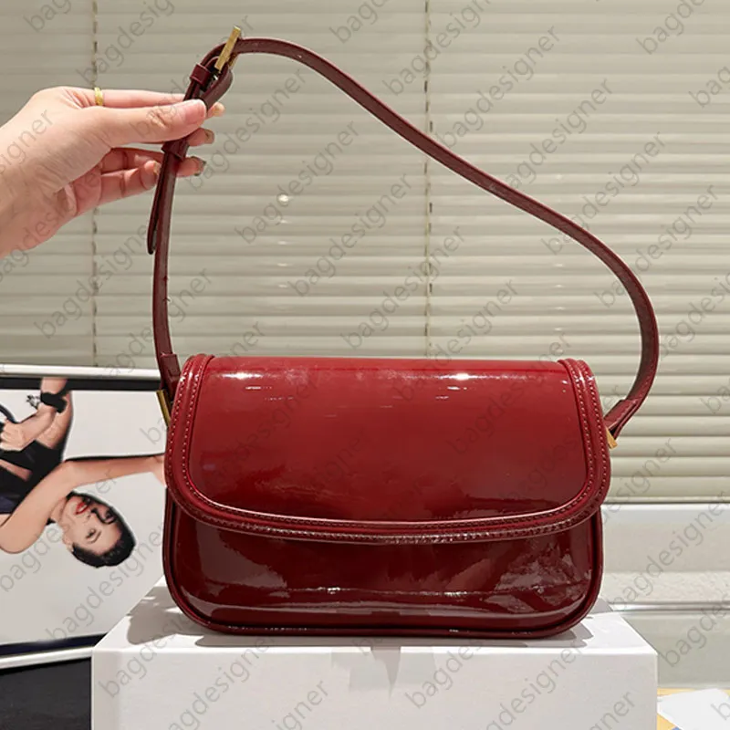 Luxury Burgundy Designer Taschen Red Handbag With Metal Hardware And ...