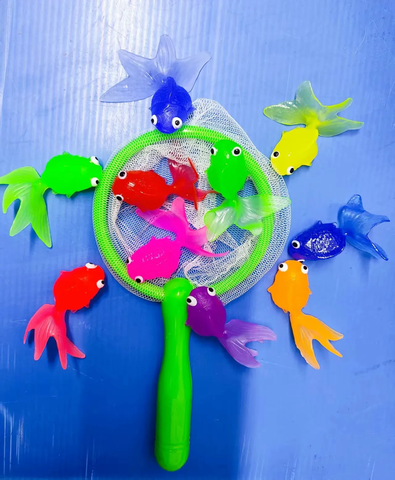 Childrens Water Toy Soft Rubber Marine Life Buoy And Goldfish Net For ...