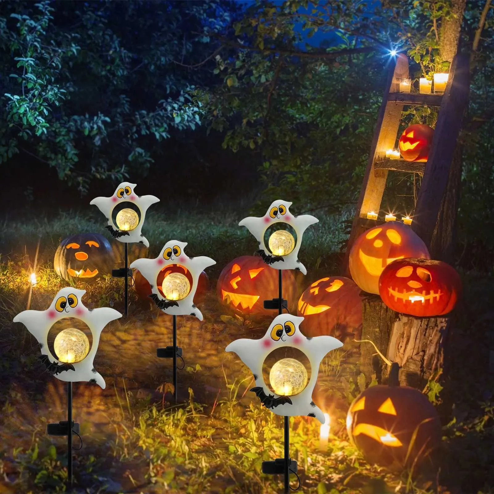 Halloween Solar Powered Halloween Lawn Stake Lights... From Urban ...