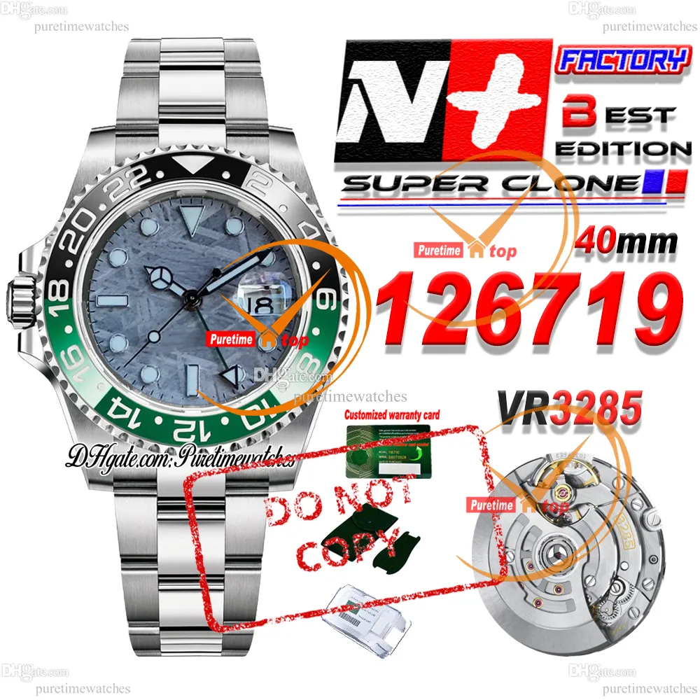 Sprite GMT 126719 VR3285 Automatic Mens Watch 40mm Green Meteorite Dial ...