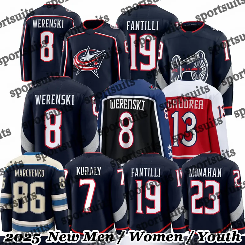Boone Jenner 2025 Stadium Series Hockey Jersey Blue... From Sportsuits ...