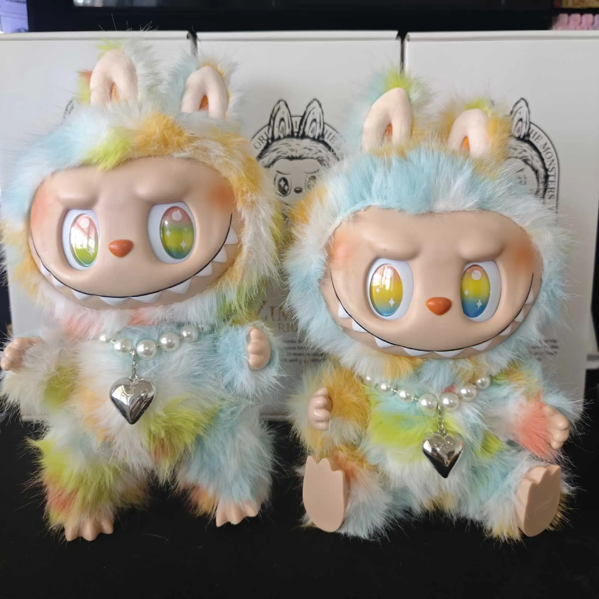 Labubu Colorful Blind Box Plush Doll Toy Pendant Figurine - Can Stand ...