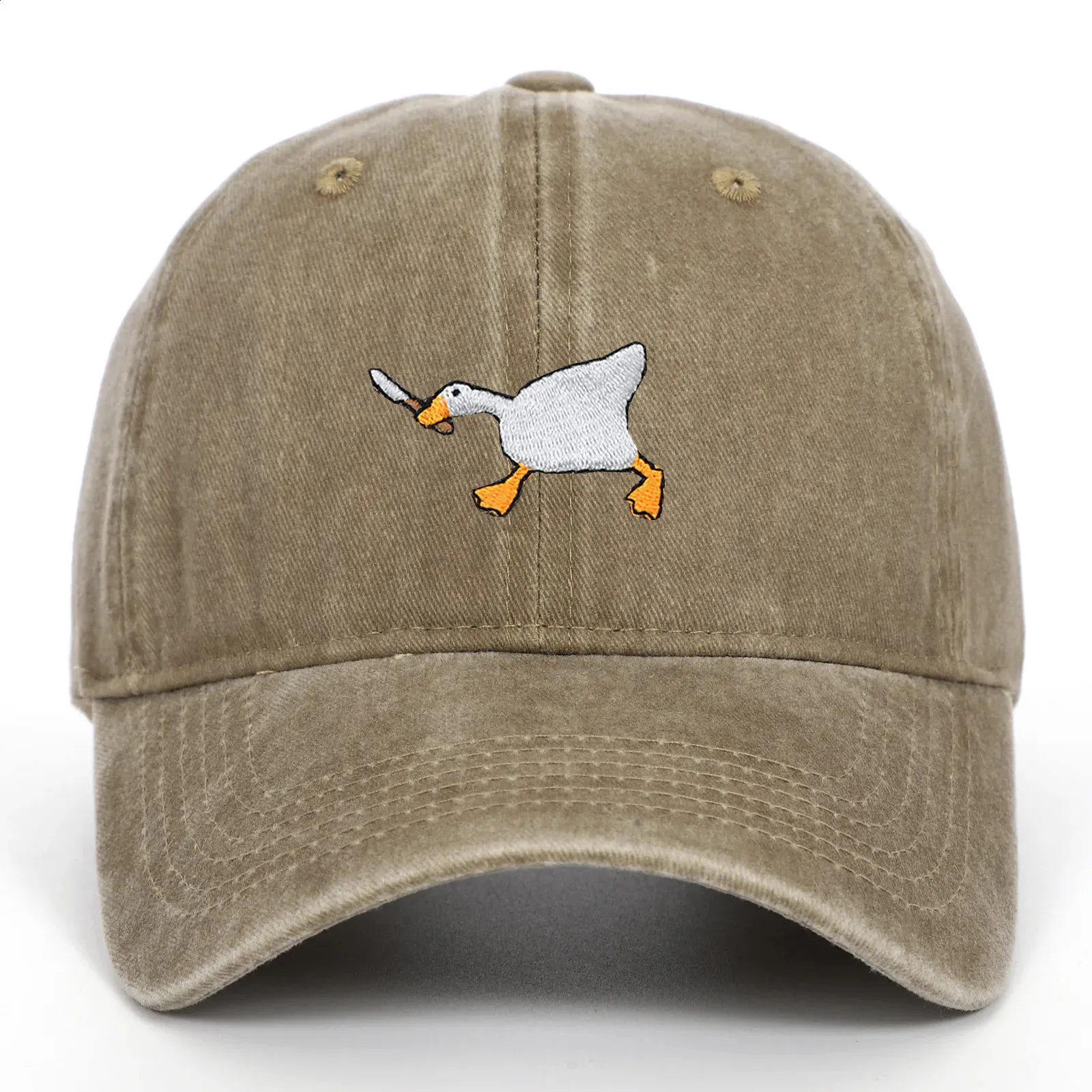 City Style Embroidered Duck Baseball Cap With Goose Pattern For Men And ...