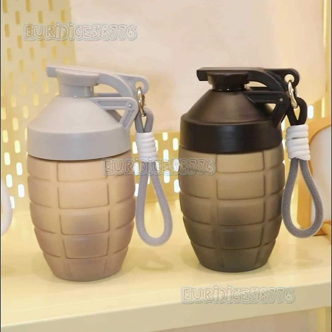 600ml Creative Plastic Grenade Shaker Cup With Handle For Protein ...
