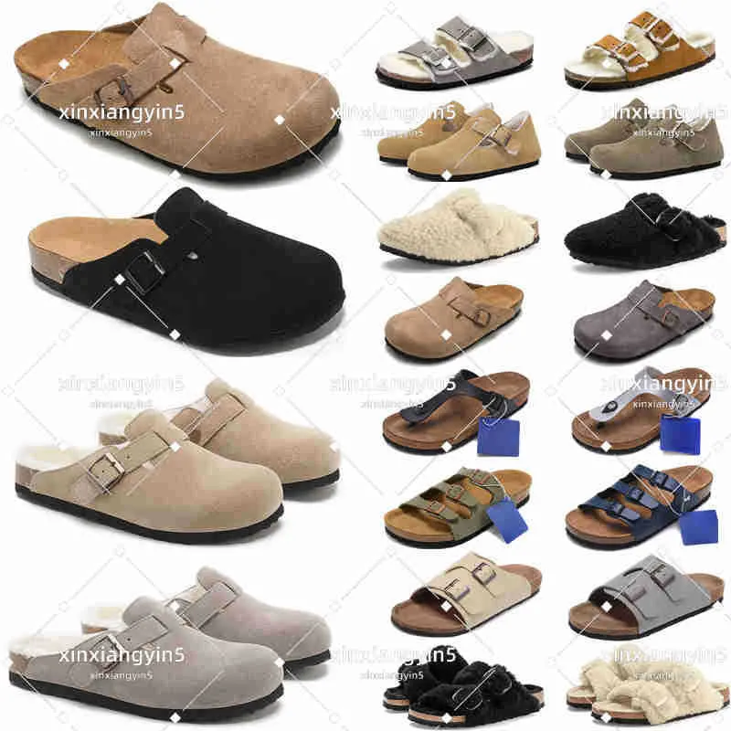 Designer Clogs Sandals: High Quality Genuine Suede Leather Slide ...