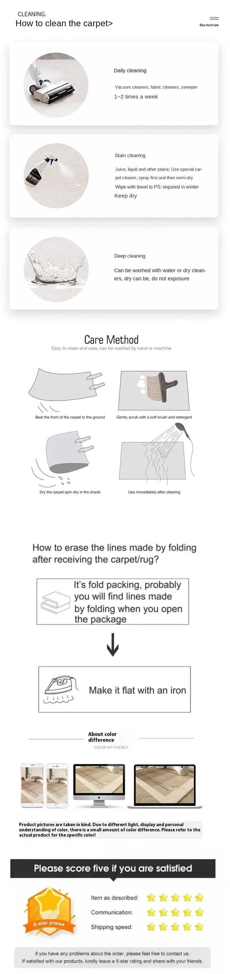 Vikama Small Red Flower Bedroom Bedside Rugs Girl Room Carpet Anti ...