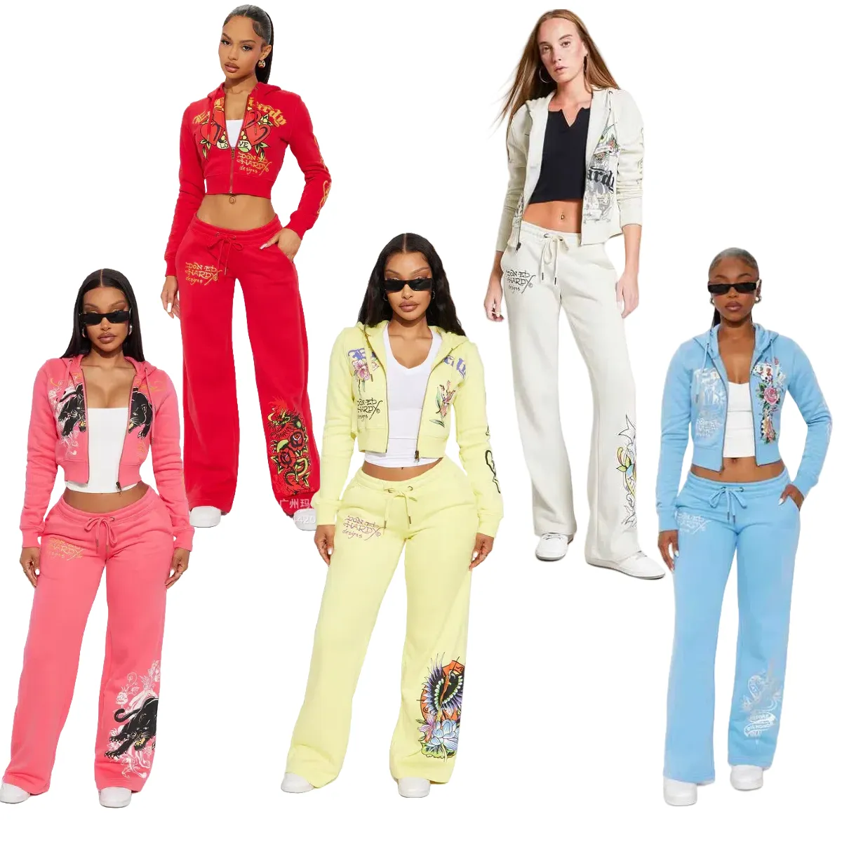 Womens Designer Tracksuit Set Pattern Print... From Prettyfaces, $30.09 ...