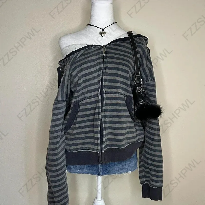 Grunge Punk Hip Hop Y2K Women's Oversized Hoodie, Casual Chic Loose ...