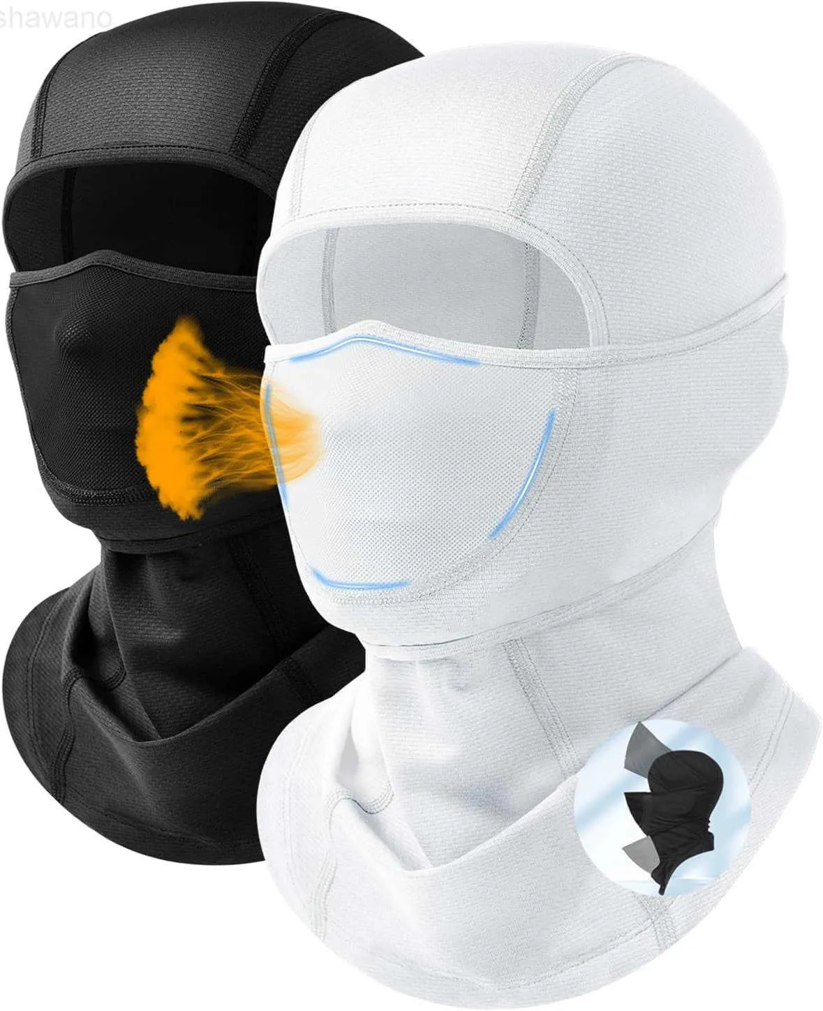 Balaclava Face Ski Mask: Moisture Wicking Motorcycle Mask with Movable ...