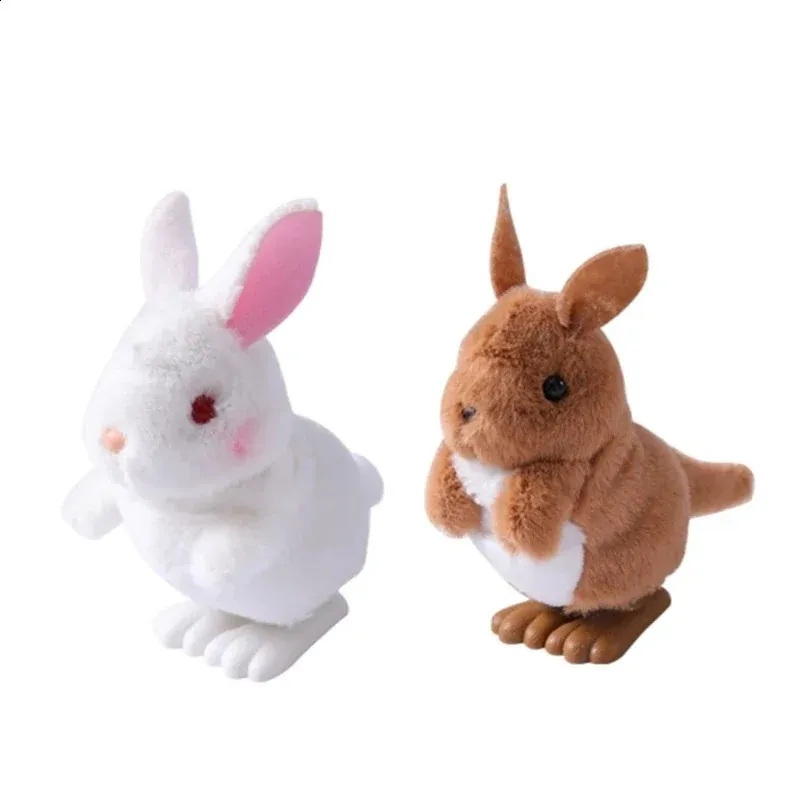 Cute Clockwork Walking Dancing Plush Llama Bunny Toy For Kids Wind Up ...