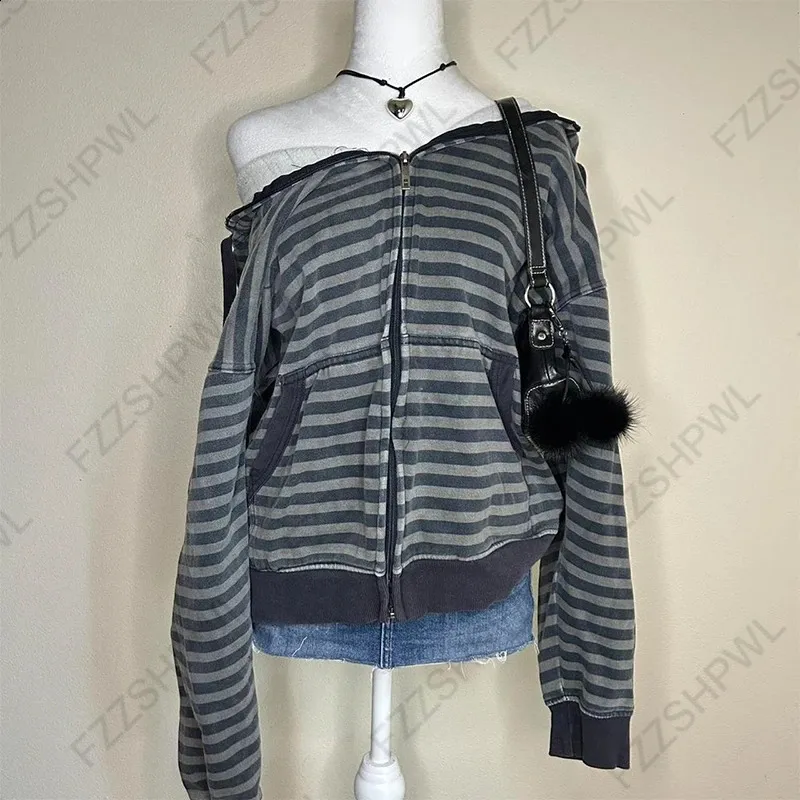 Grunge Punk Hip Hop Y2K Women's Oversized Hoodie, Casual Chic Loose ...