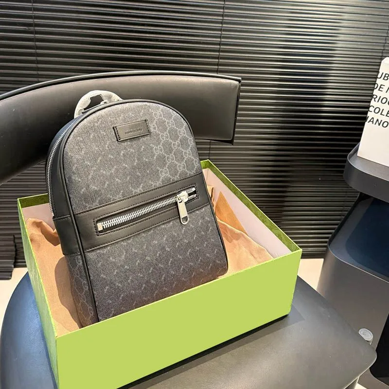 Luxury Designer Khaki Leather Mens Designer Backpacks Medium Size For ...