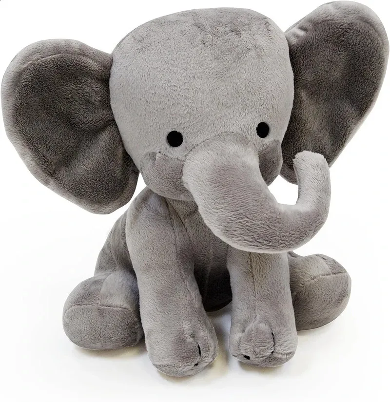 Gray Elephant Stuffed Plush Toys Kawaii Animals Soft Sleeping Stuffed ...