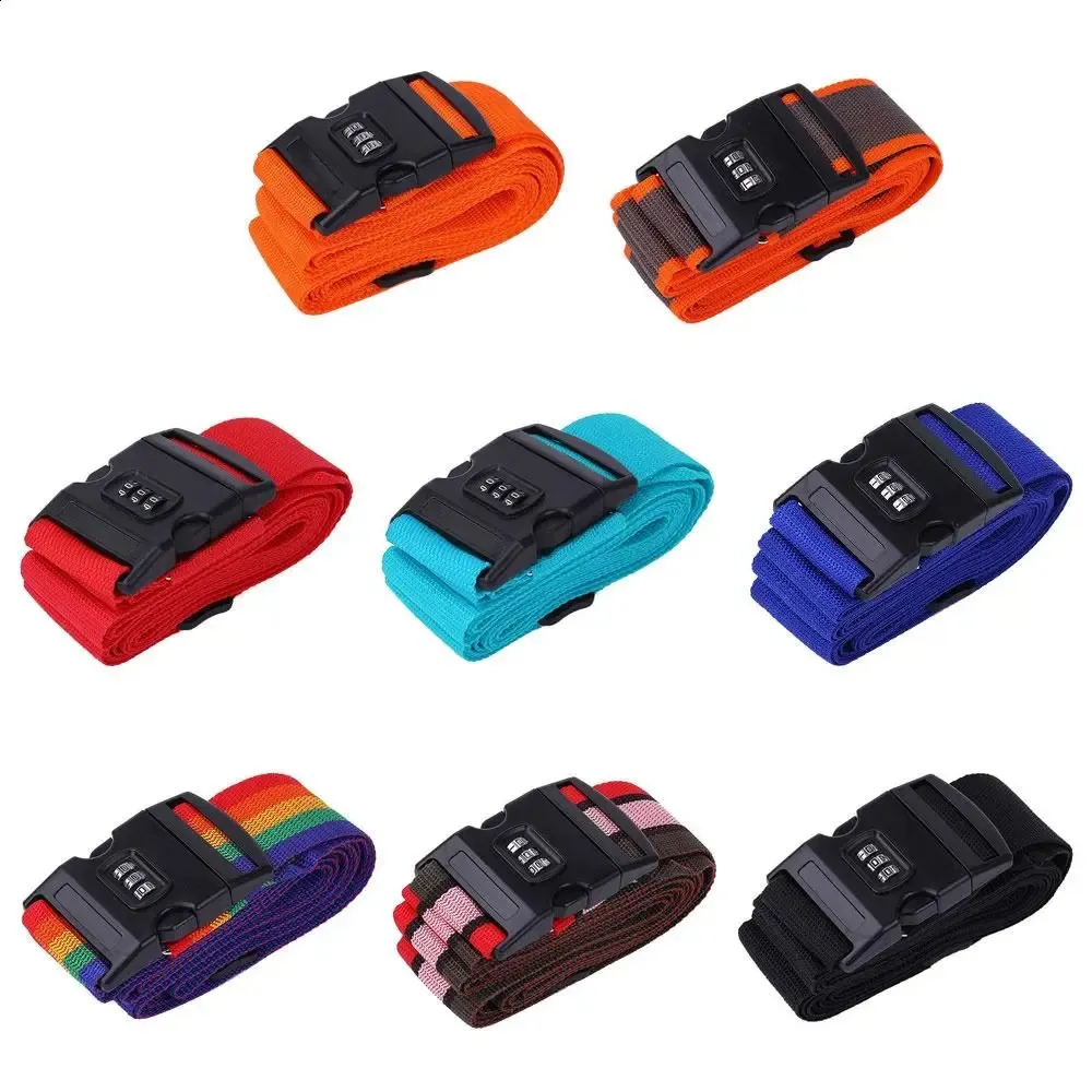 Travel Luggage Strap with Adjustable Password Lock, Packing Belt ...