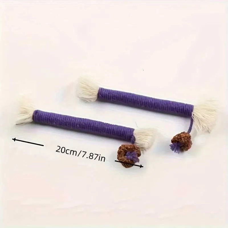 Cat Toy Set, Colorful Cotton Teething Rope, Durable Dental Health Chew ...