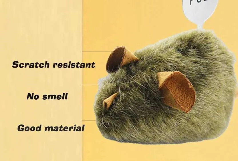 Cute Plush Cat Toy: Simulation Mouse, Automatic Chirping, Interactive ...