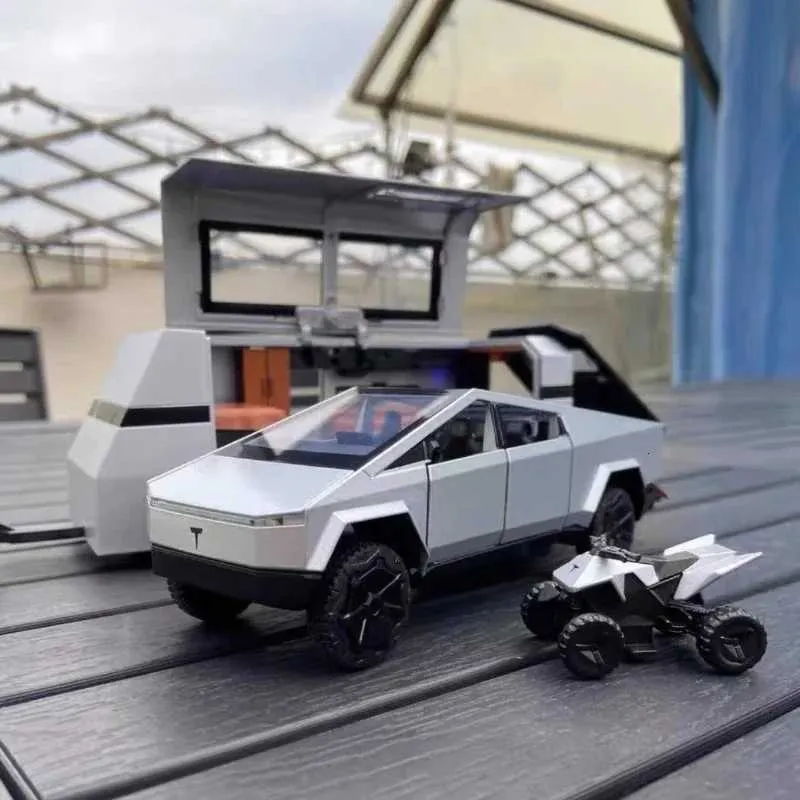 132 Tesla Cybertruck & Model 3, S, X, Y Diecast Metal Toy Cars Off Road ...
