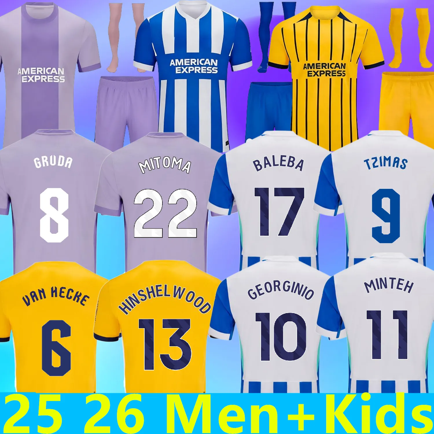 Home And Away Soccer T Shirts Set For Kids 2025 2026 Seasons Featuring ...