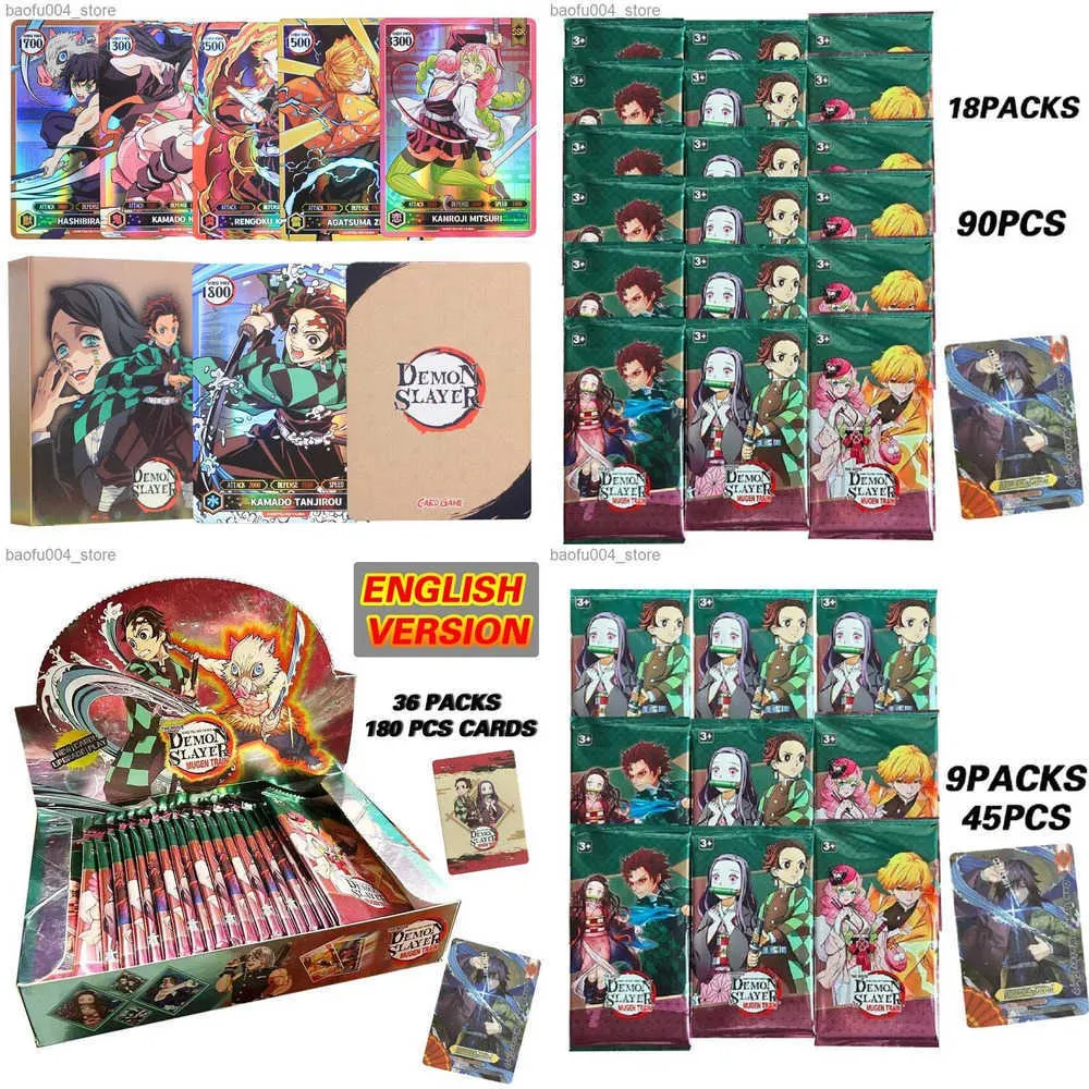 Flash Demon Slayer Cards Mugen Train SSP Card Ultra Rare Card Tanjirou ...