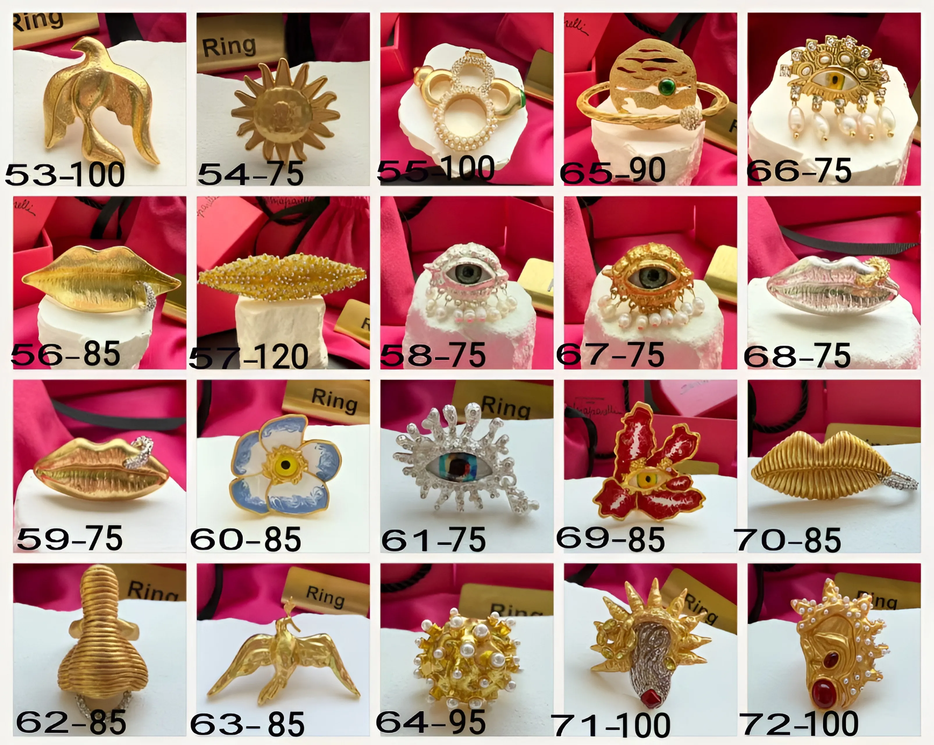 New Designed Exaggerated Articulated Finger Ring - Gold and Silver ...