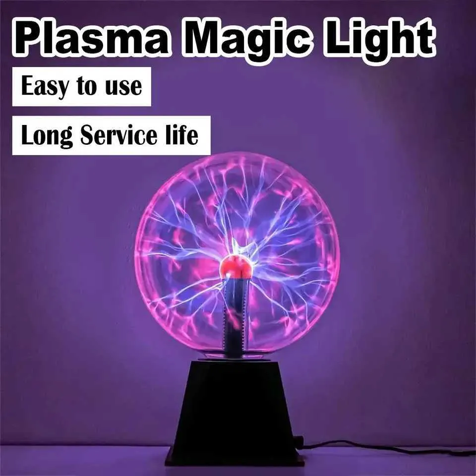 Plasma Lamp 4 Inch Mini Touch Sensitive Light Ball Globe USB Powered ...