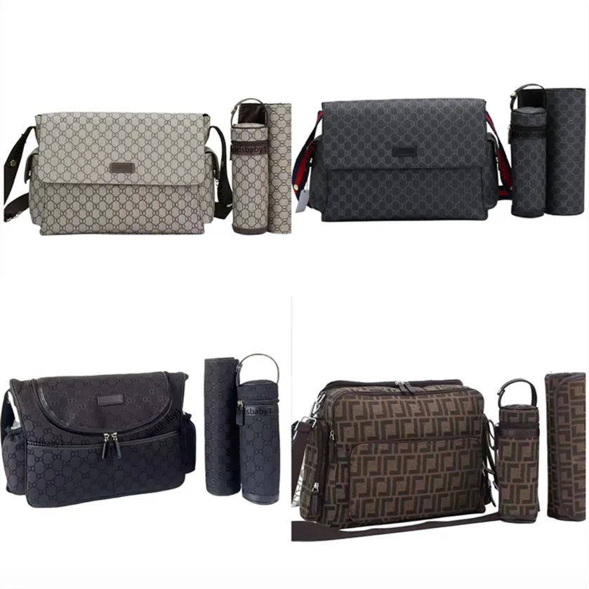 A07 Designer Baby Diaper Bag Set Travel Backpack With Insulated Cooler ...