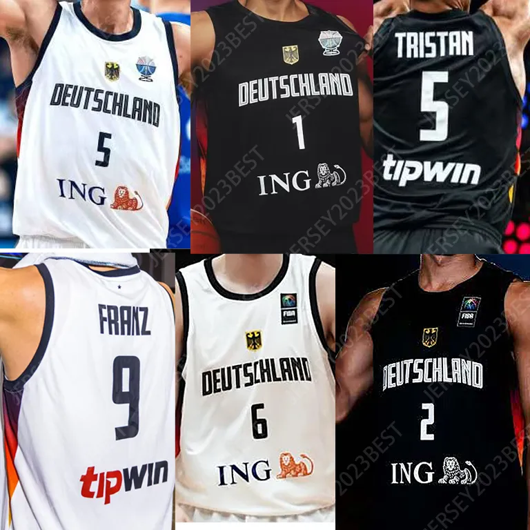 2025 FIBA Germany World Cup Basketball Jerseys 16 Amon Dorries 9 Franz ...