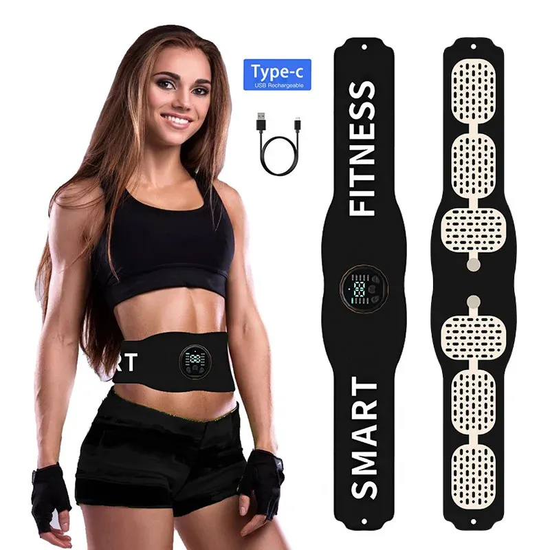 Smart Electric EMS Muscle Stimulator Belts Abdominal Toning & Body ...