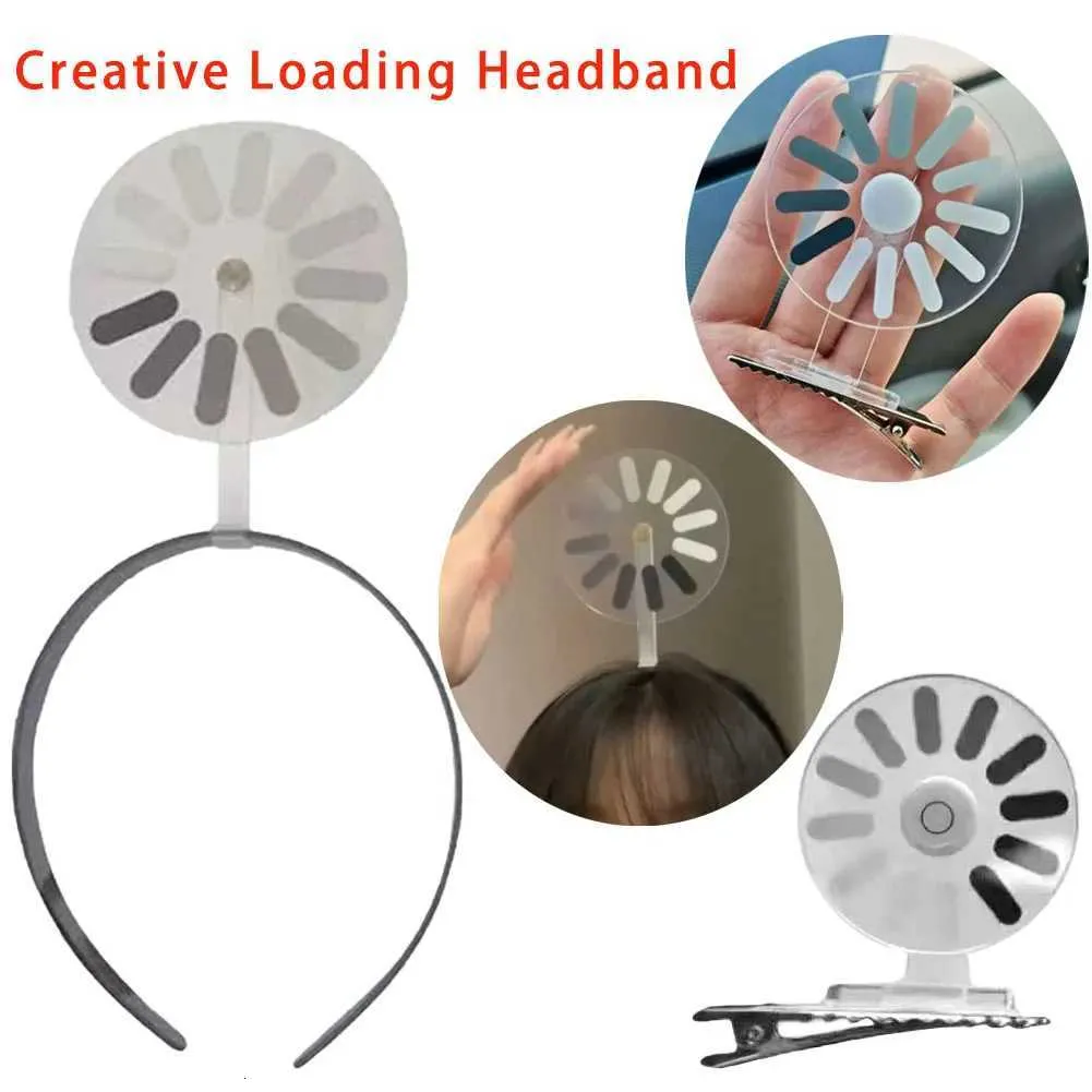 Shiny Rotating Plastic Headband WithLoading Symbol Design Creative ...