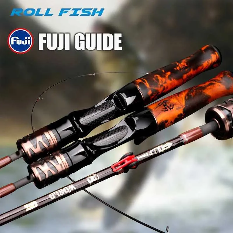 ROLLFISH UL Trout Pflueger Fishing Rods Solid Wood Hand, Caon Fiber ...