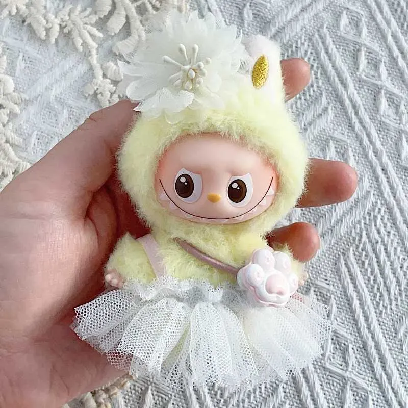 10cm Mini Labubu Doll Clothes: 4th Gen Labubu Ballet Skirt Clothes for ...