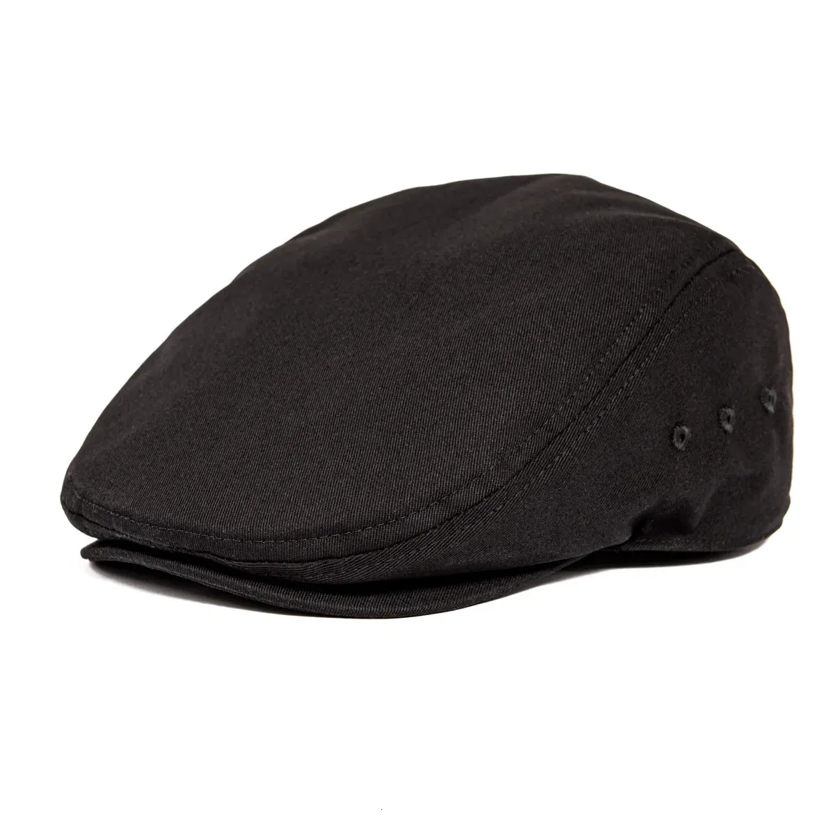 JANGOUL Mens Cotton Flat Cap Breathable Airhole Driver Hat For Golf ...