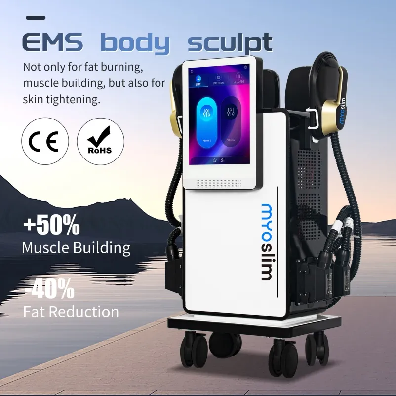 Myoslim PRO HI EMT 6500W EMS NEO RF Body Slimming Emf Equipment For ...