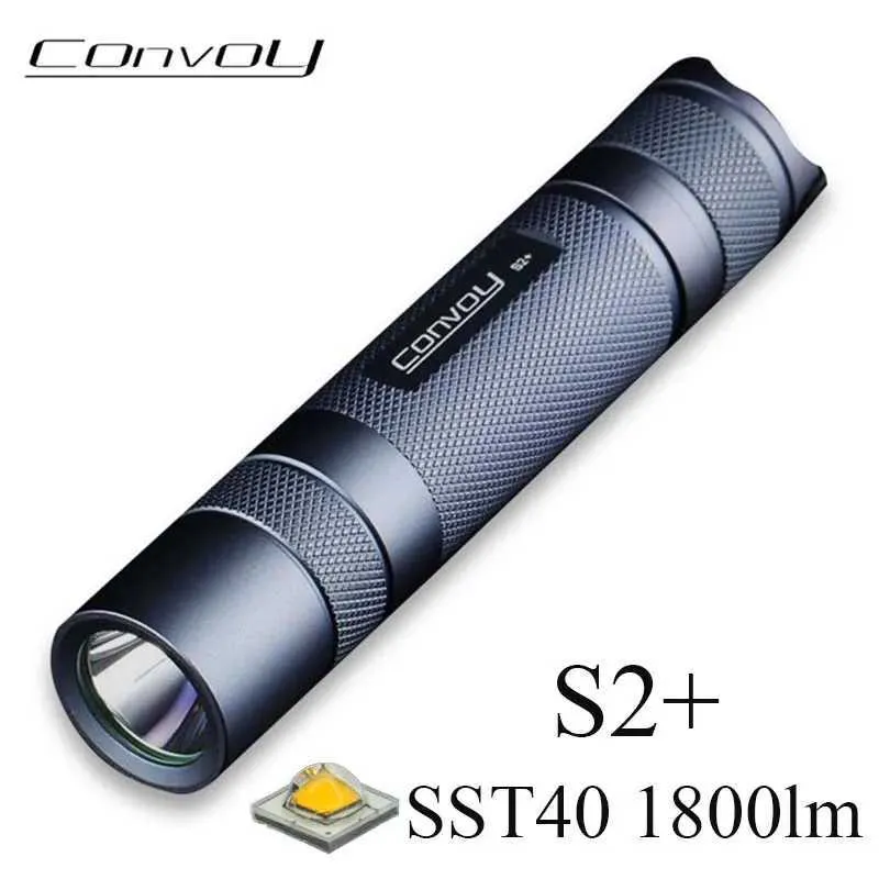 Convoy S2 Plus LED Flashlight High Power 1800lm... From Yarisel31437 ...