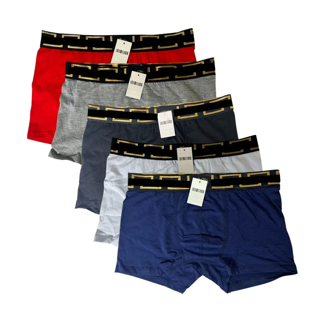 Brand Mens Cotton Boxer Shorts Designer 5 Pack... From ...