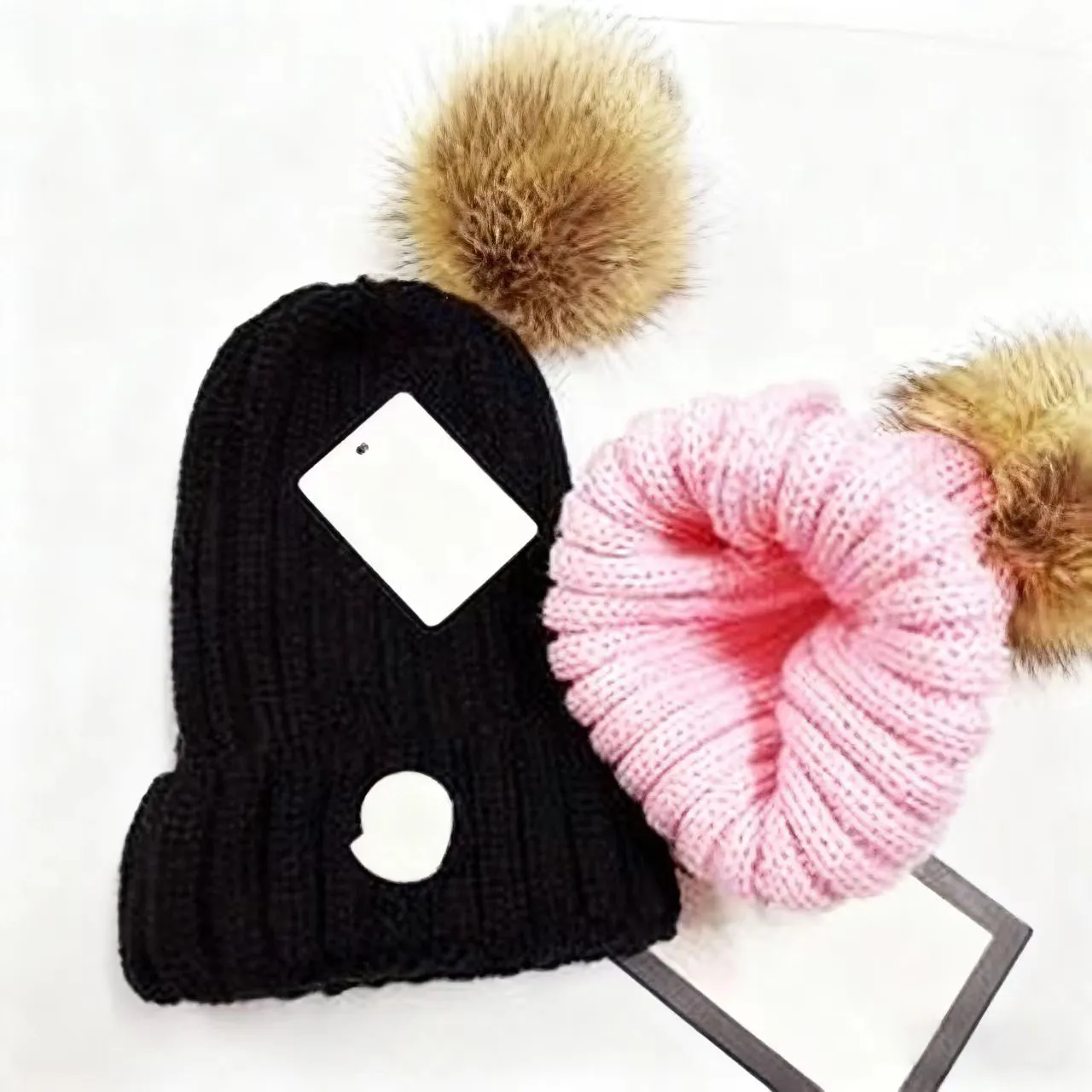 Bobble Kid Beanies Knit Winter Hats With Pom For... From Luxury ...