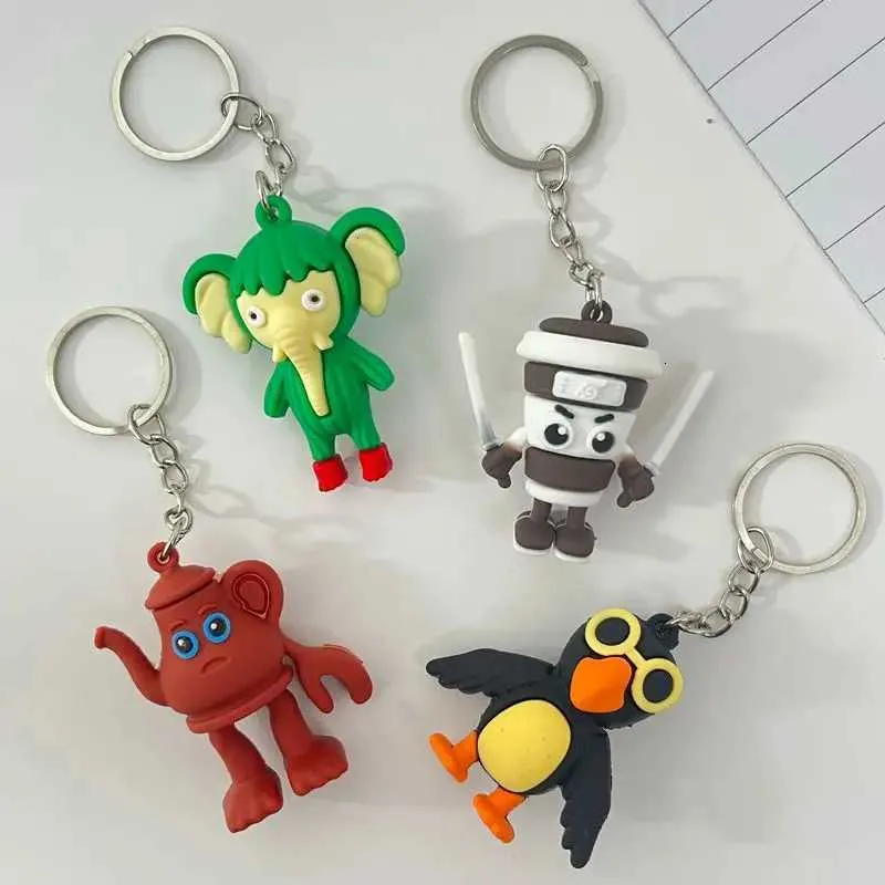 Italian Brainrot Animals Keychains Tralalero Tralala Action Figure ...