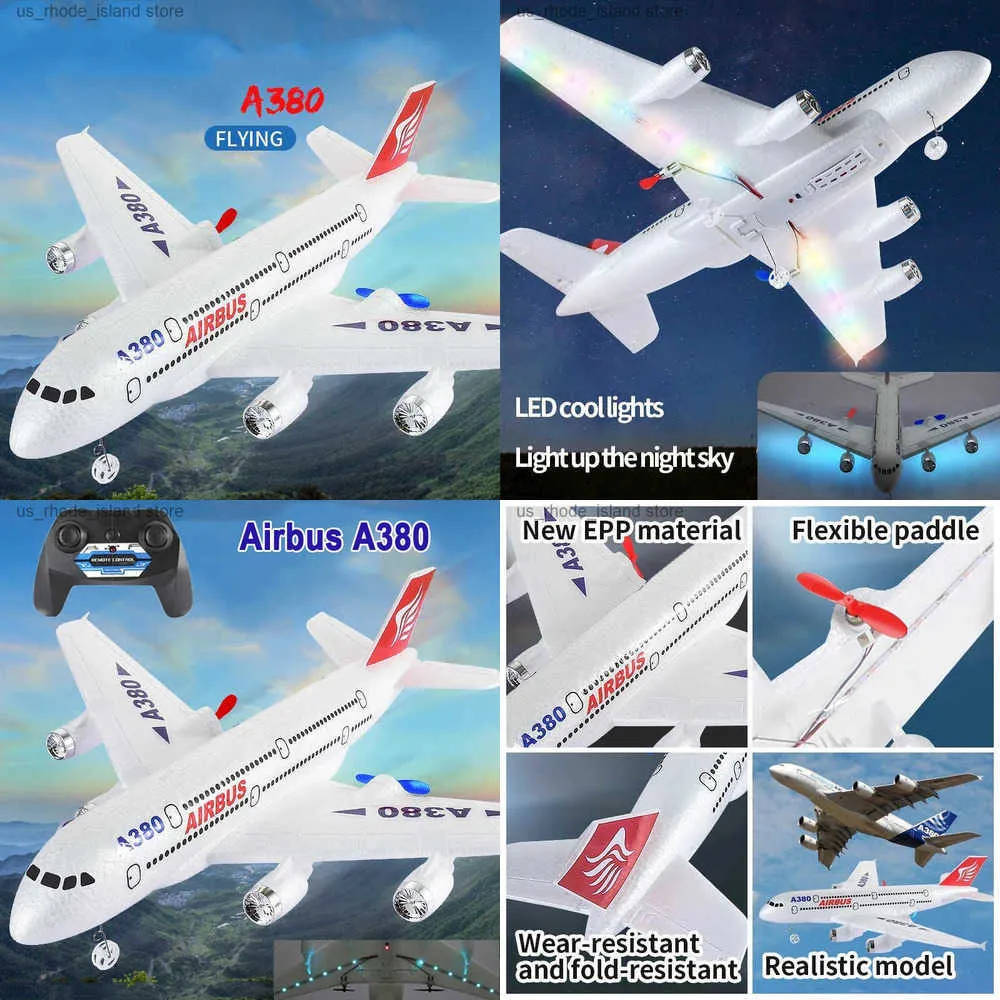 Boeing 747 Airbus A380 Rc Plane 24G Fixed Wing Model Toy For Boys, With ...