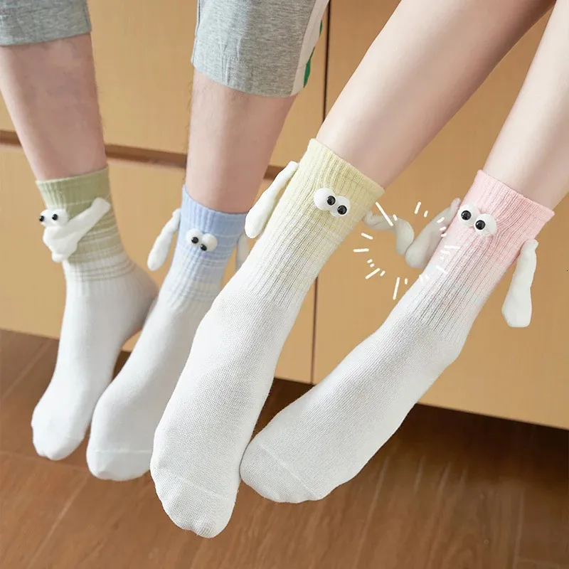 Creative Cartoon Socks: Cute Holding Hands Stockings for Couples, Funny ...