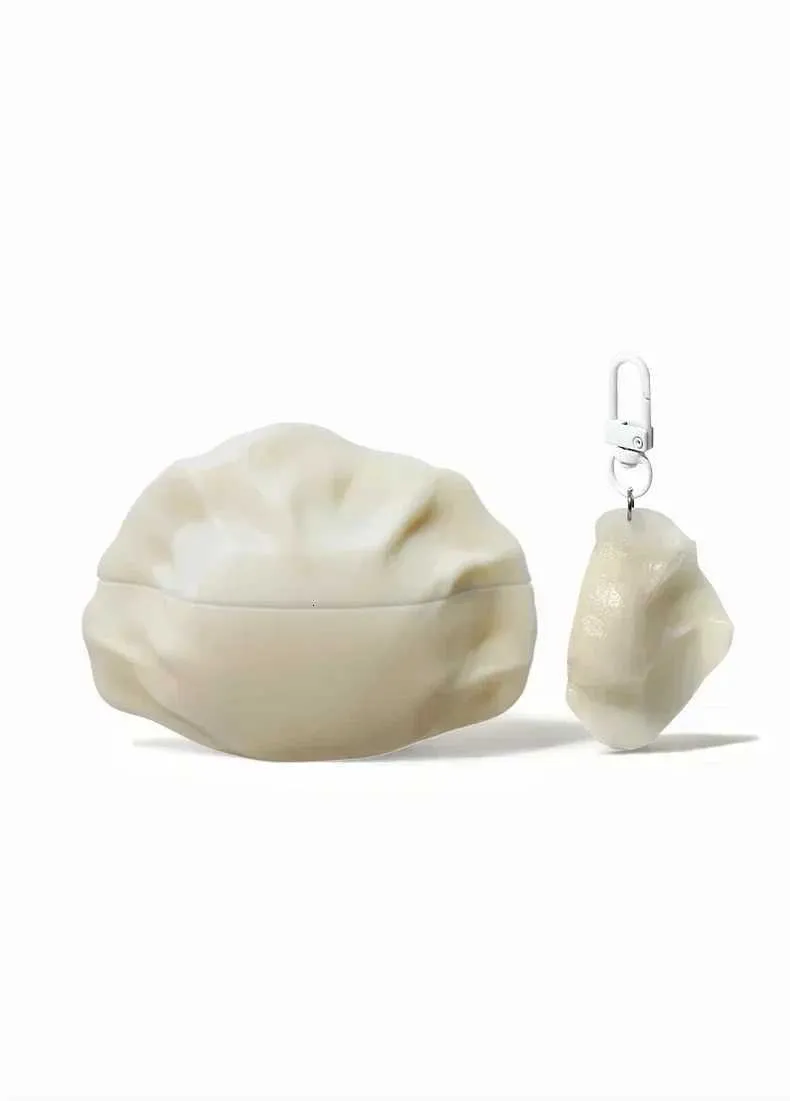 For AirPods Pro 2 White Dumpling Earphone Case, Wacky Design, Anti-Fall ...