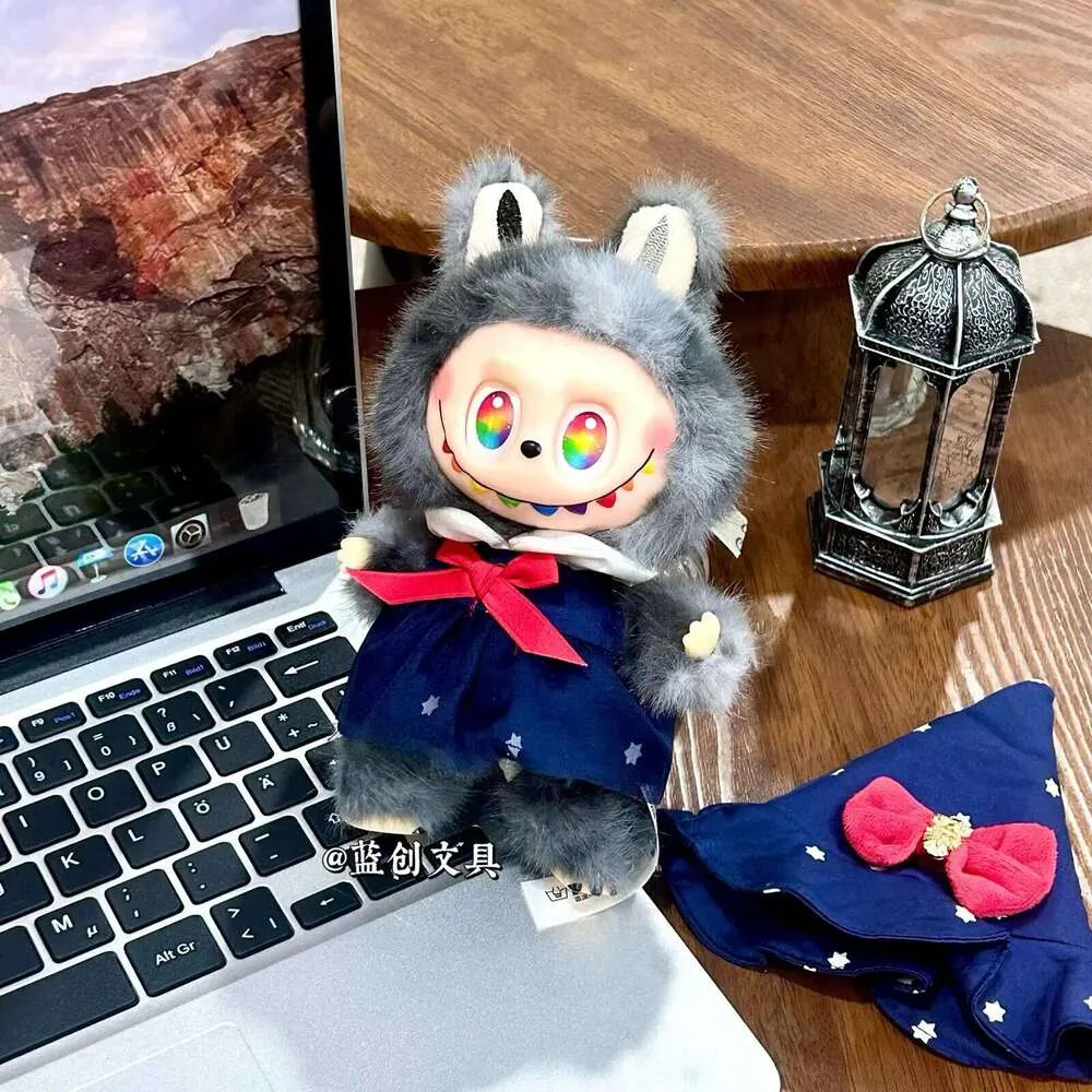 Labubu Magic Witch 17cm High Value Vinyl Pendant Doll Blue Set Outfit ...