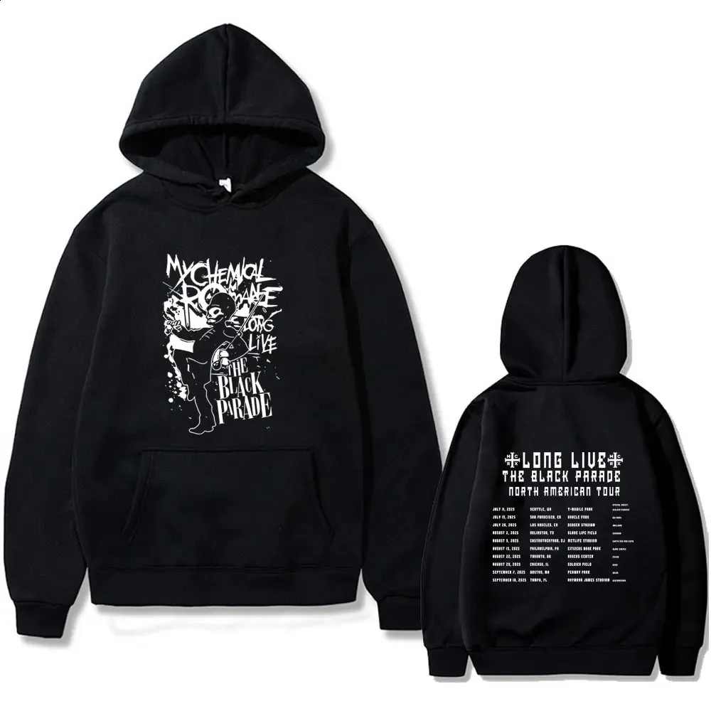 My Chemical Romance Band Hoodie Long Live The Black Tour 2025 ...