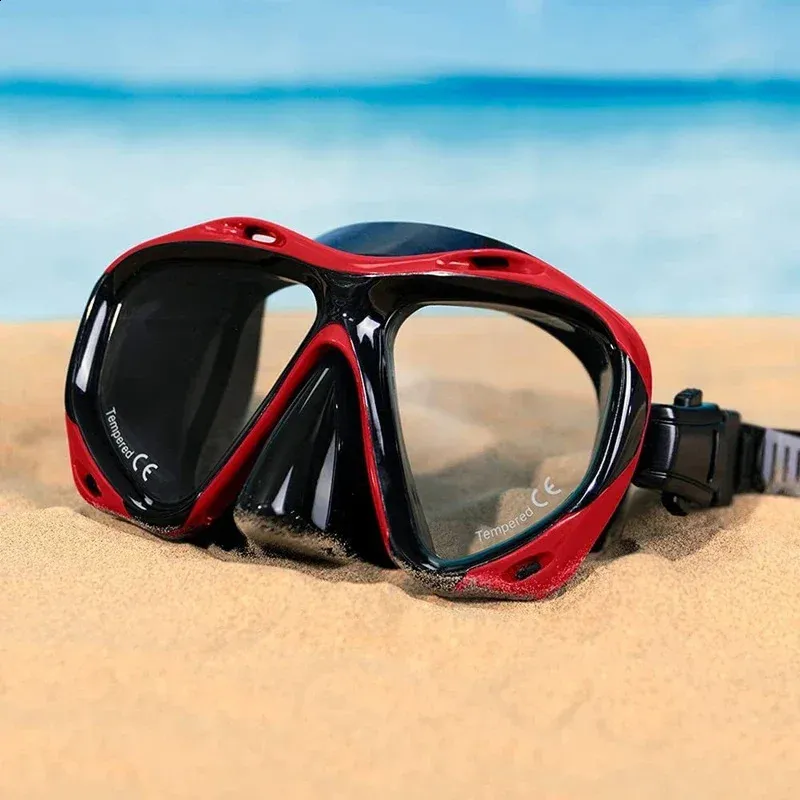 Adult Silicone Diving Goggles with Professional Snorkeling High ...