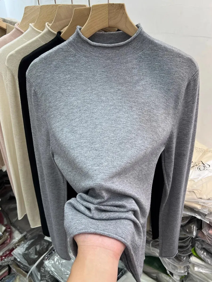 Korean Style Turtleneck Sweater Long Sleeve Pullover Women Loose Fit ...