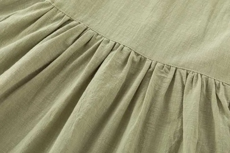 Baby Girl Dress Toddler Cotton Linen Girls Dress Child Clothing Comfy ...