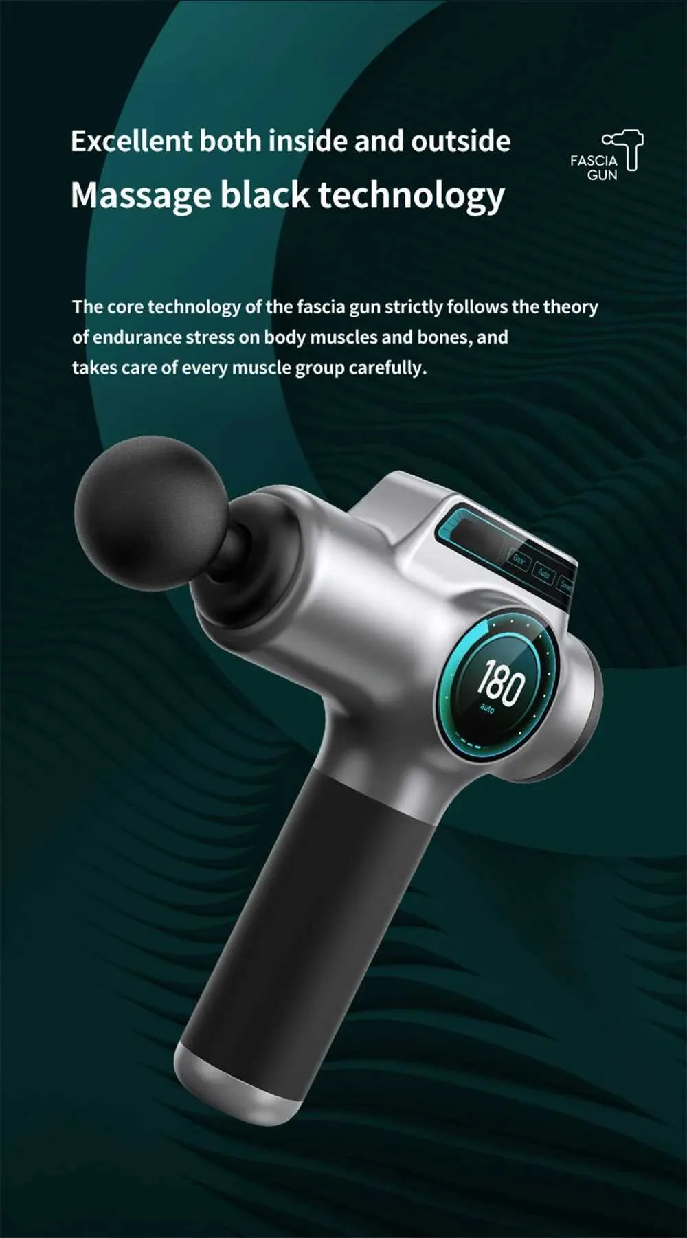 99 Level Massage Gun for Deep Muscle Relaxation, Body, Neck - Electric ...