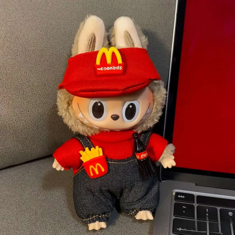 Labubu Doll Clothes Gift Set High End McDonalds Collaboration Outfit ...
