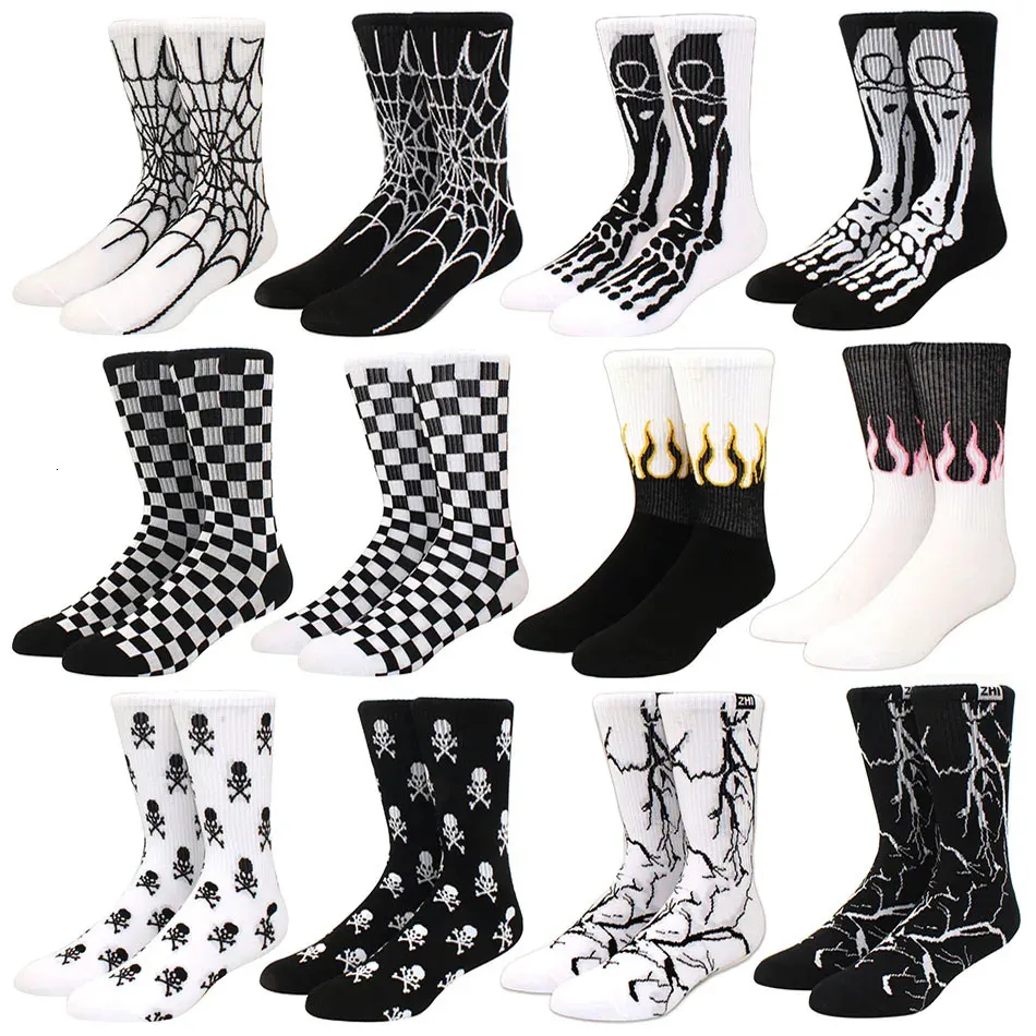 Casual Personality Terror Socks Halloween Cosplay Long Socks Preppy ...