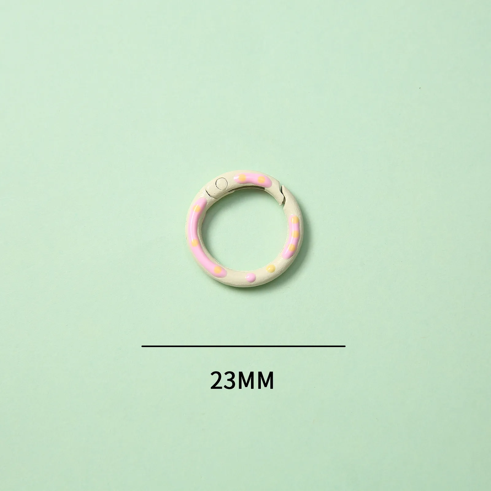 Colorful Metal Round Key Rings Open Split Ring Connectors for Jewelry ...