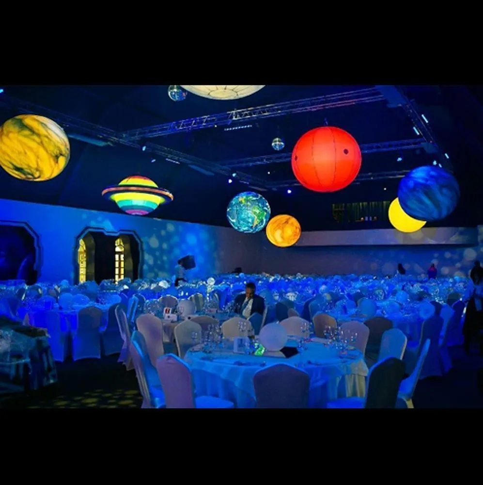 Custom Made 4m Dia 13.2ft Inflatable Jupiter Ball With Led Lights/Giant ...